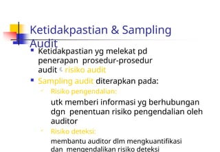 PPT Sesi 2 - Samoling Audit dan Metode sampling | PPT