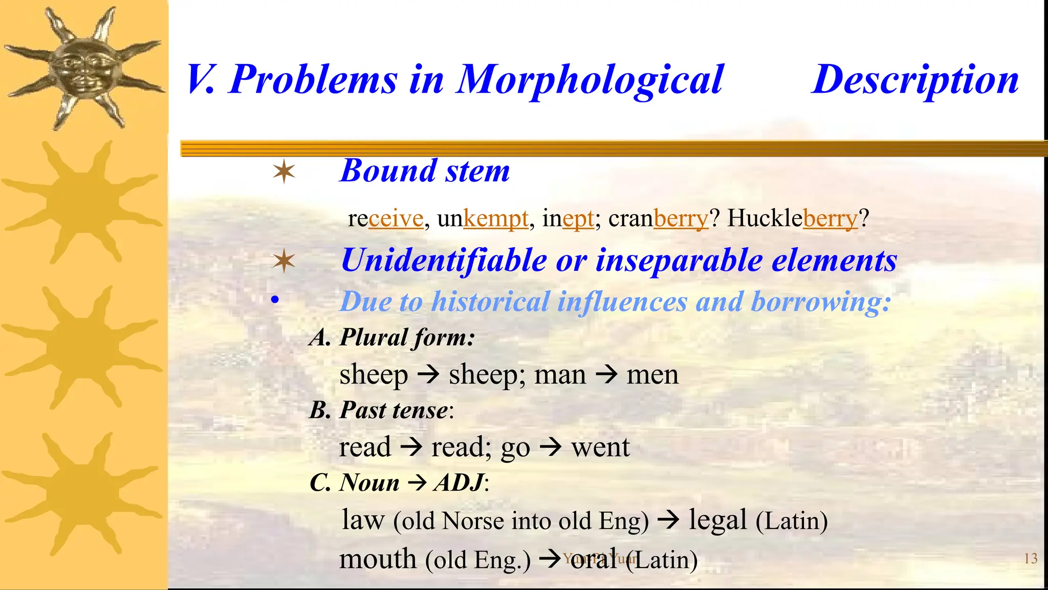 PPT Sesi 5 MORPHOLOgy prodi bahasa inggris | PPT