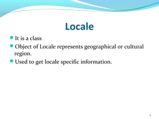 Resource Bundle and Locale | PPT