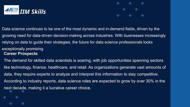Data Science courses in Mumbai,by IIM Skills | PPT