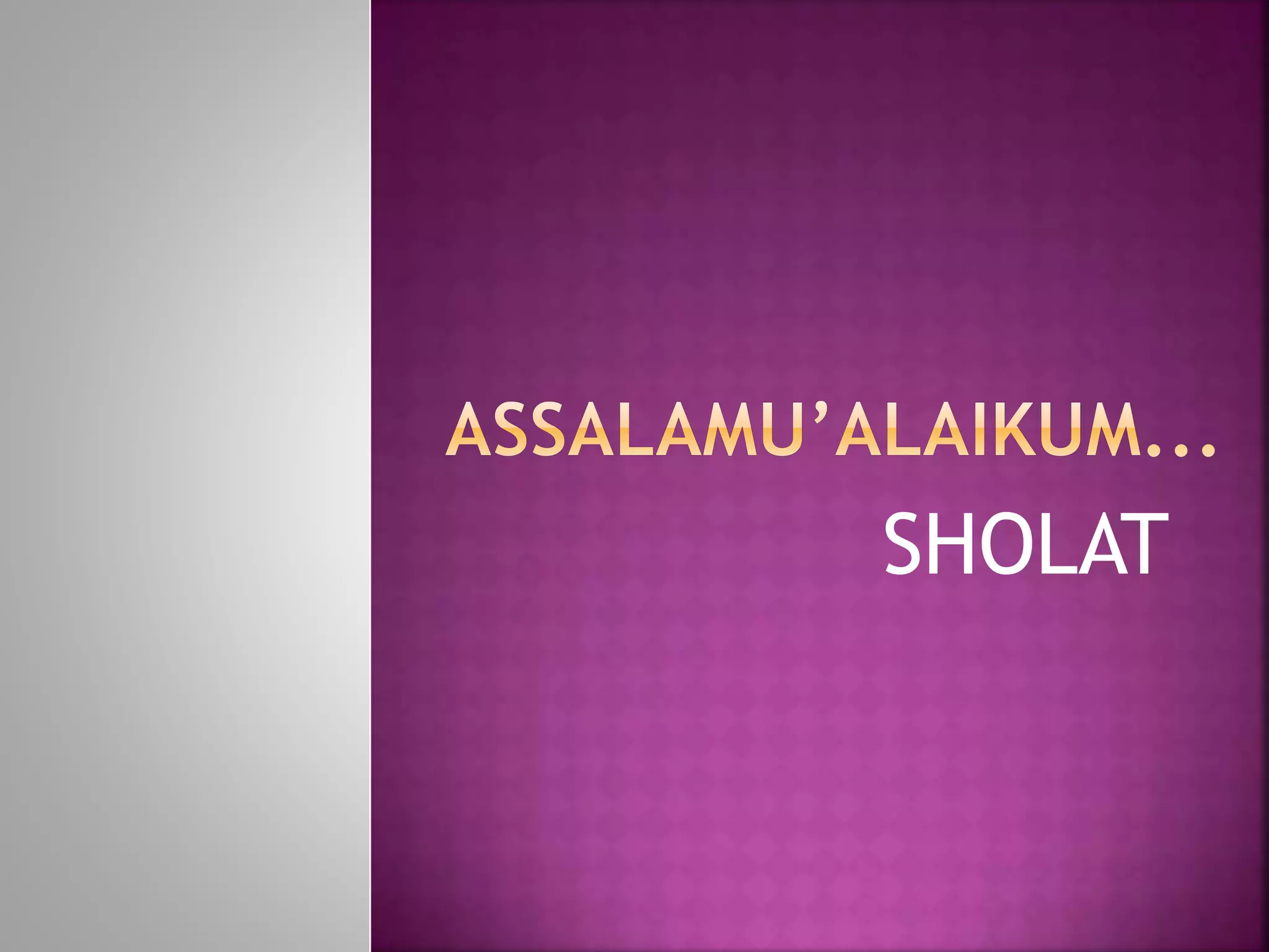 Ppt sholat | PPTX