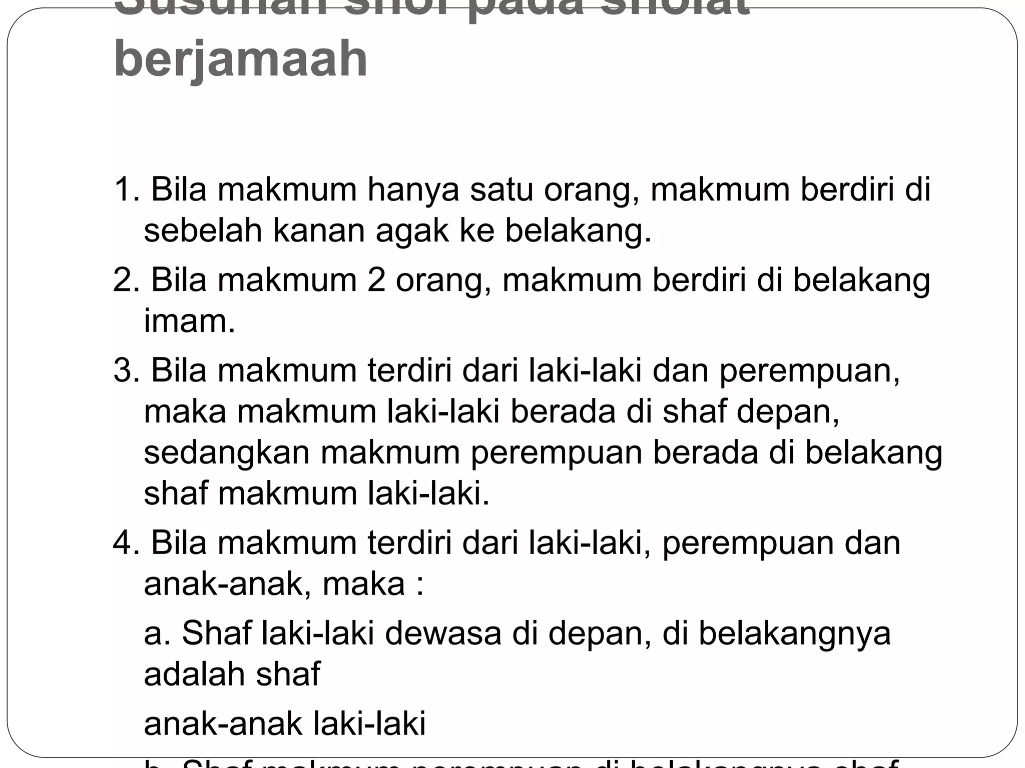 Ppt sholat berjamaah | PPTX