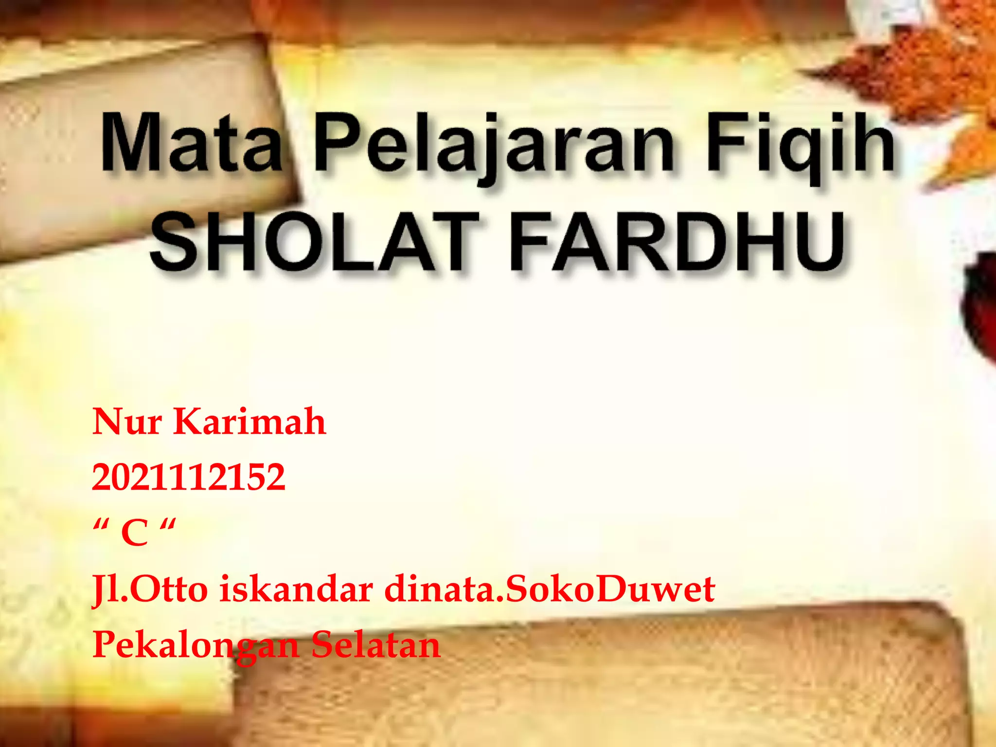 Ppt sholat fardhu | PPTX