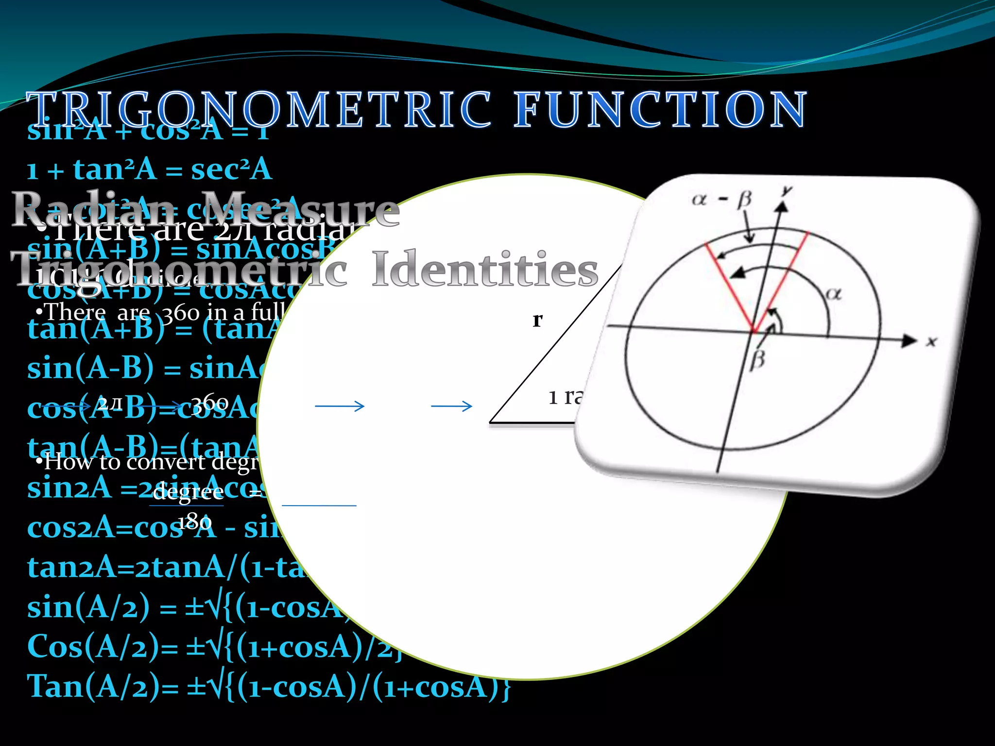 Ppt show on trigonometry | PPT