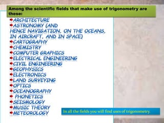 Ppt show on trigonometry | PPT