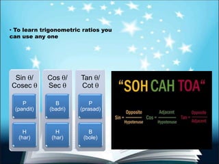 Ppt show on trigonometry | PPT