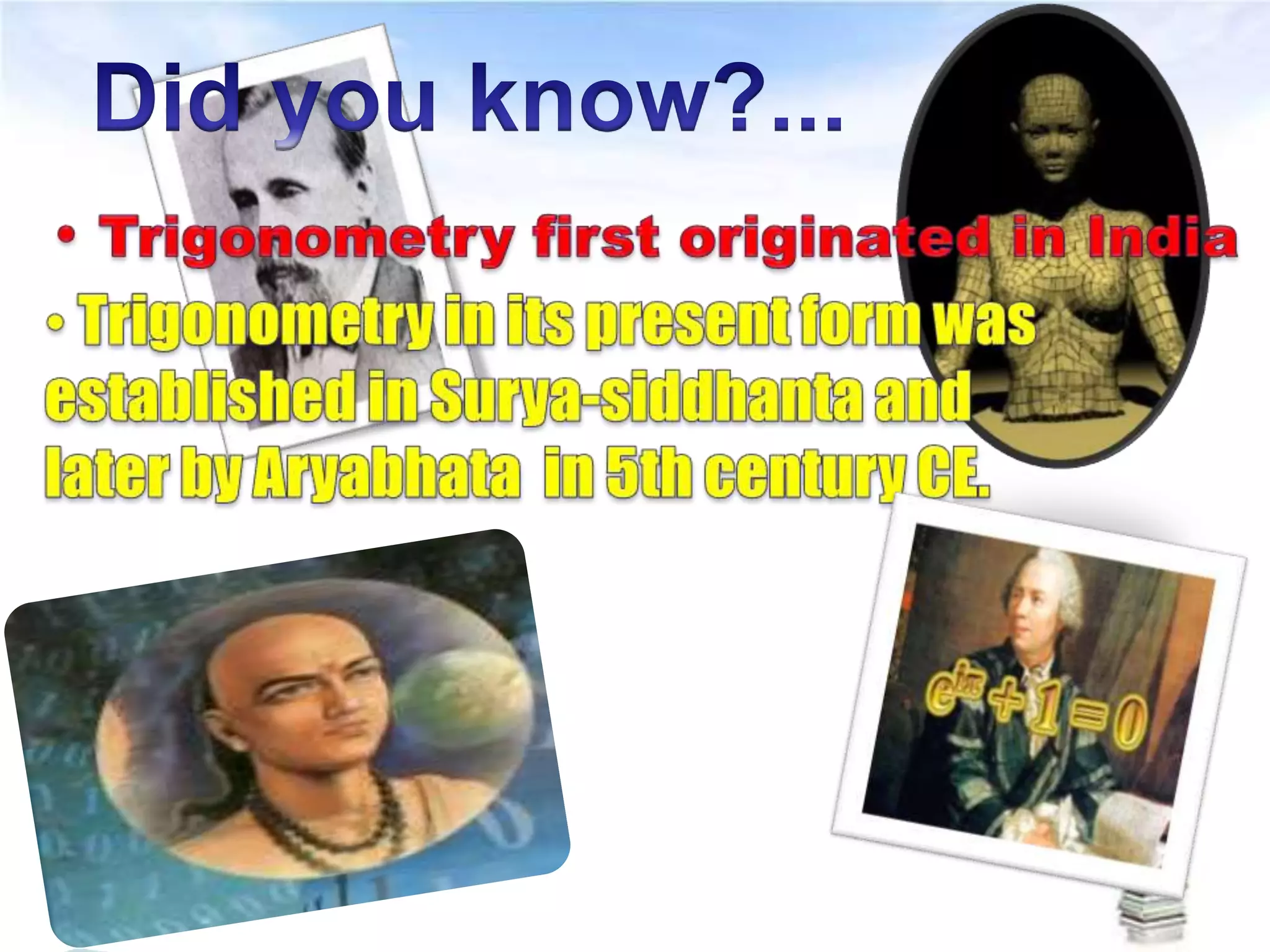 Ppt show on trigonometry | PPT