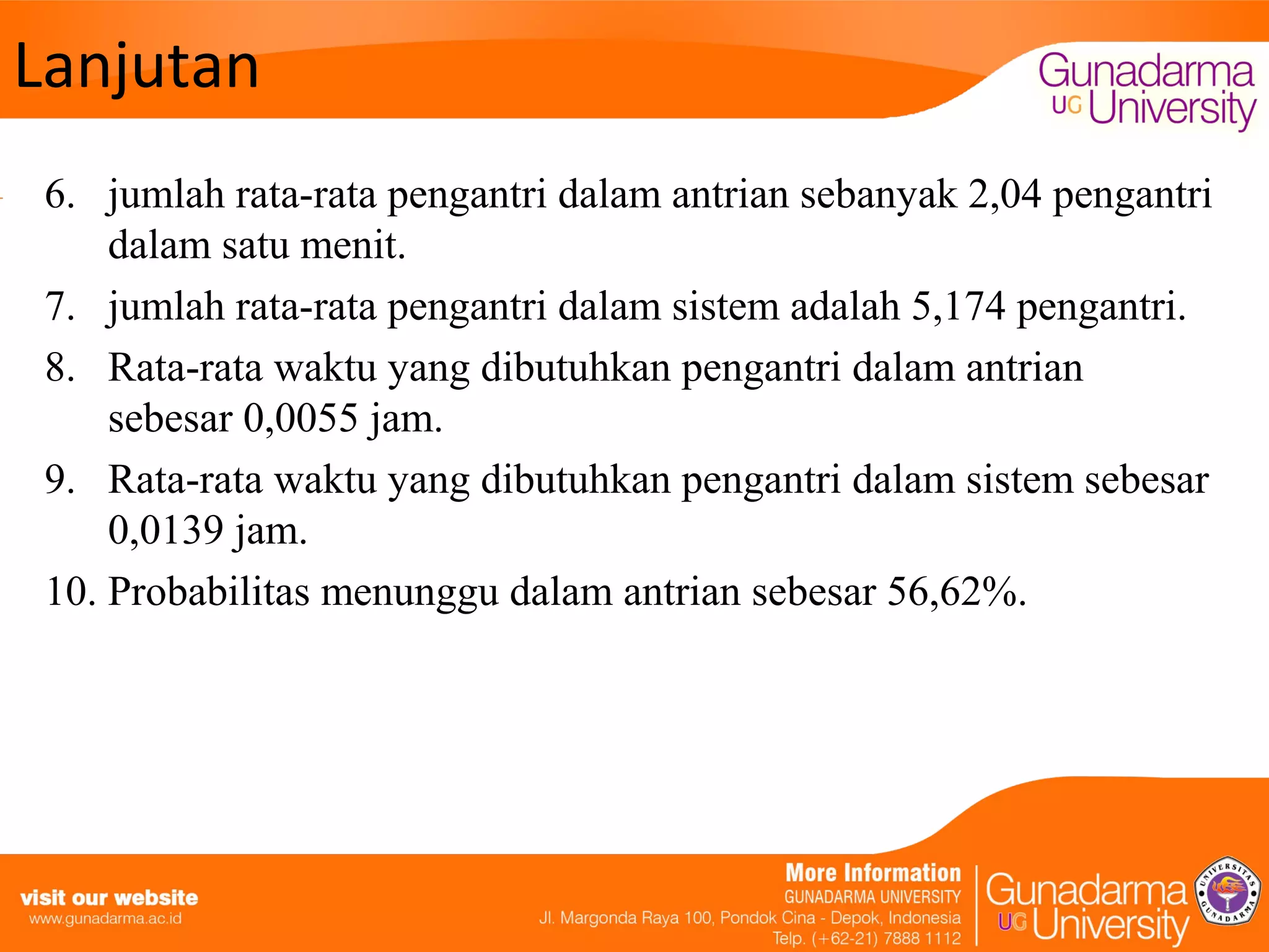 Analisis Antrian Pembelian Tiket Kereta Pada Stasiun Bekasi dengan ...