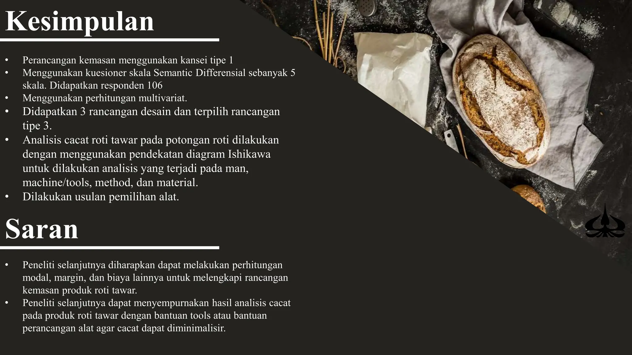 Usulan Perancangan Kemasan Produk Roti Tawar | PPTX
