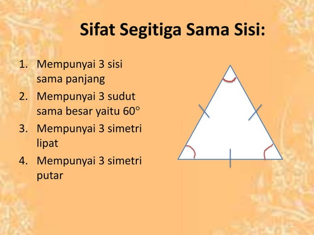 Sifat Bangun Datar Segitiga dan Kongruensinya