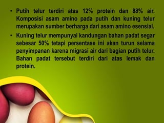 PPT Sifat Fisik kima dan mikrobiologi telur.ppt