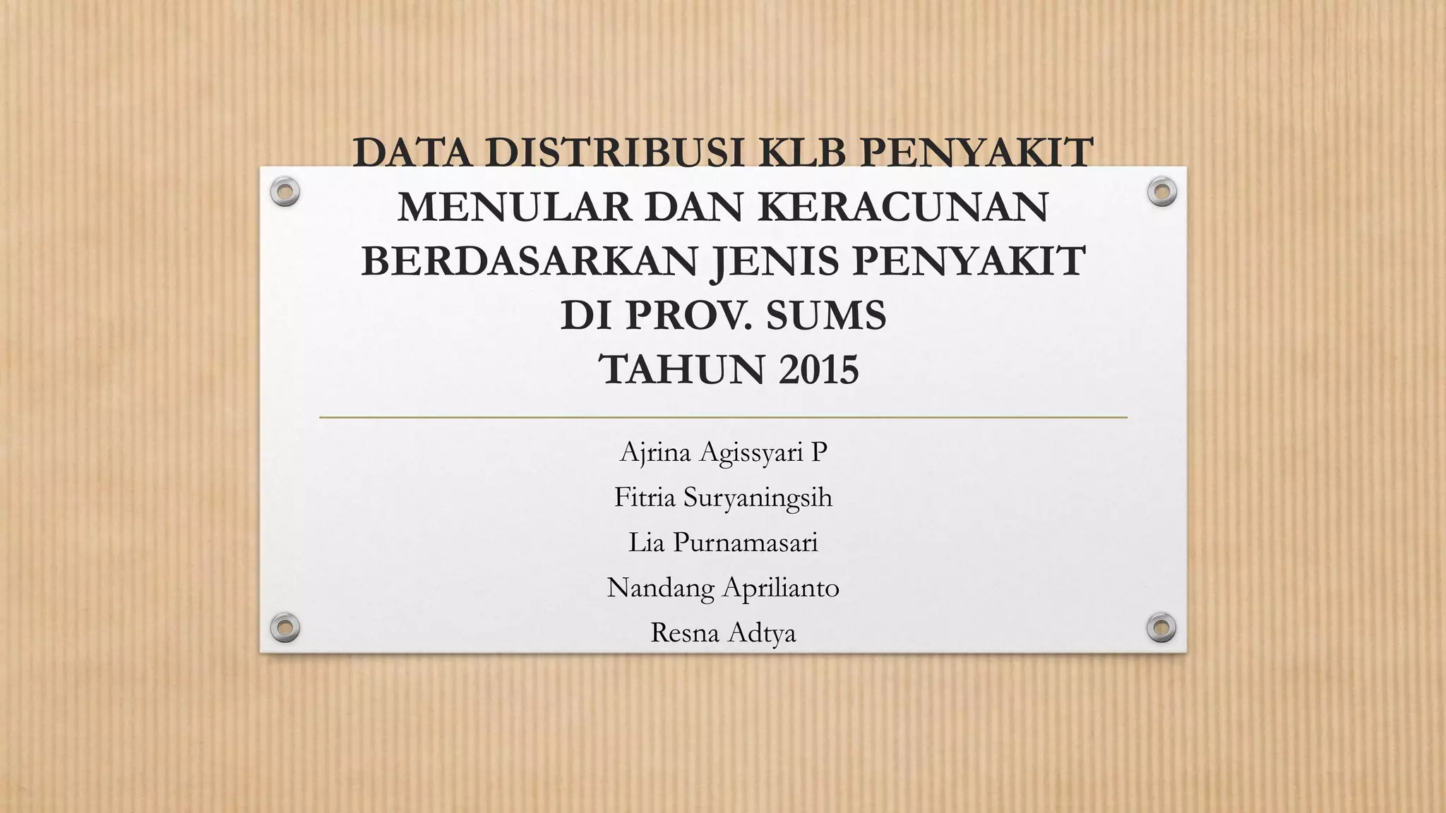 Ppt sik (data klb) dikonversi | PDF