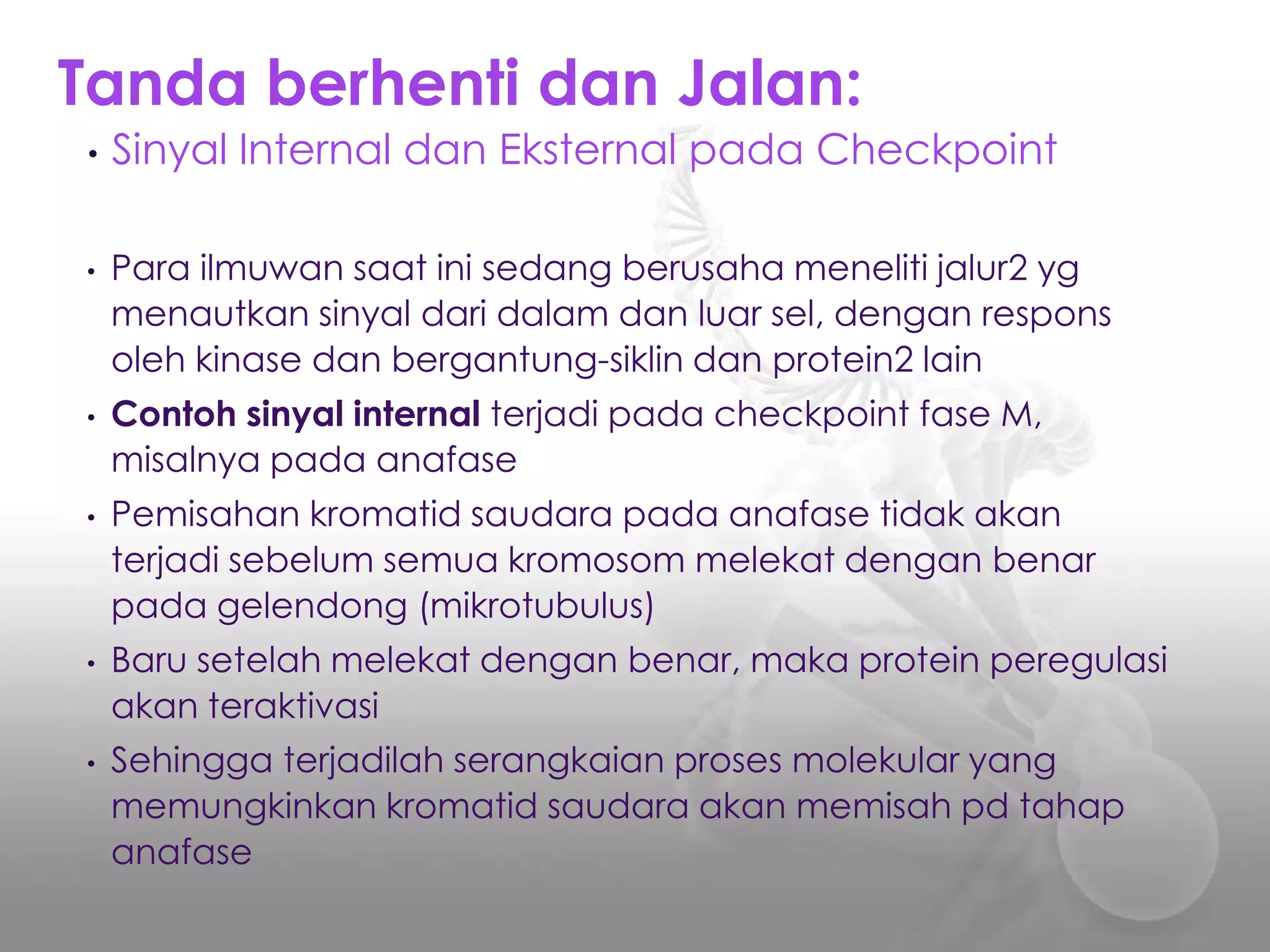 siklus sel (cell cycle) | PPTX