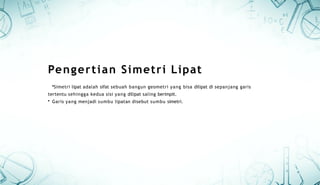 PPT Matematika materi Simetri lipat Geometri | PPTX