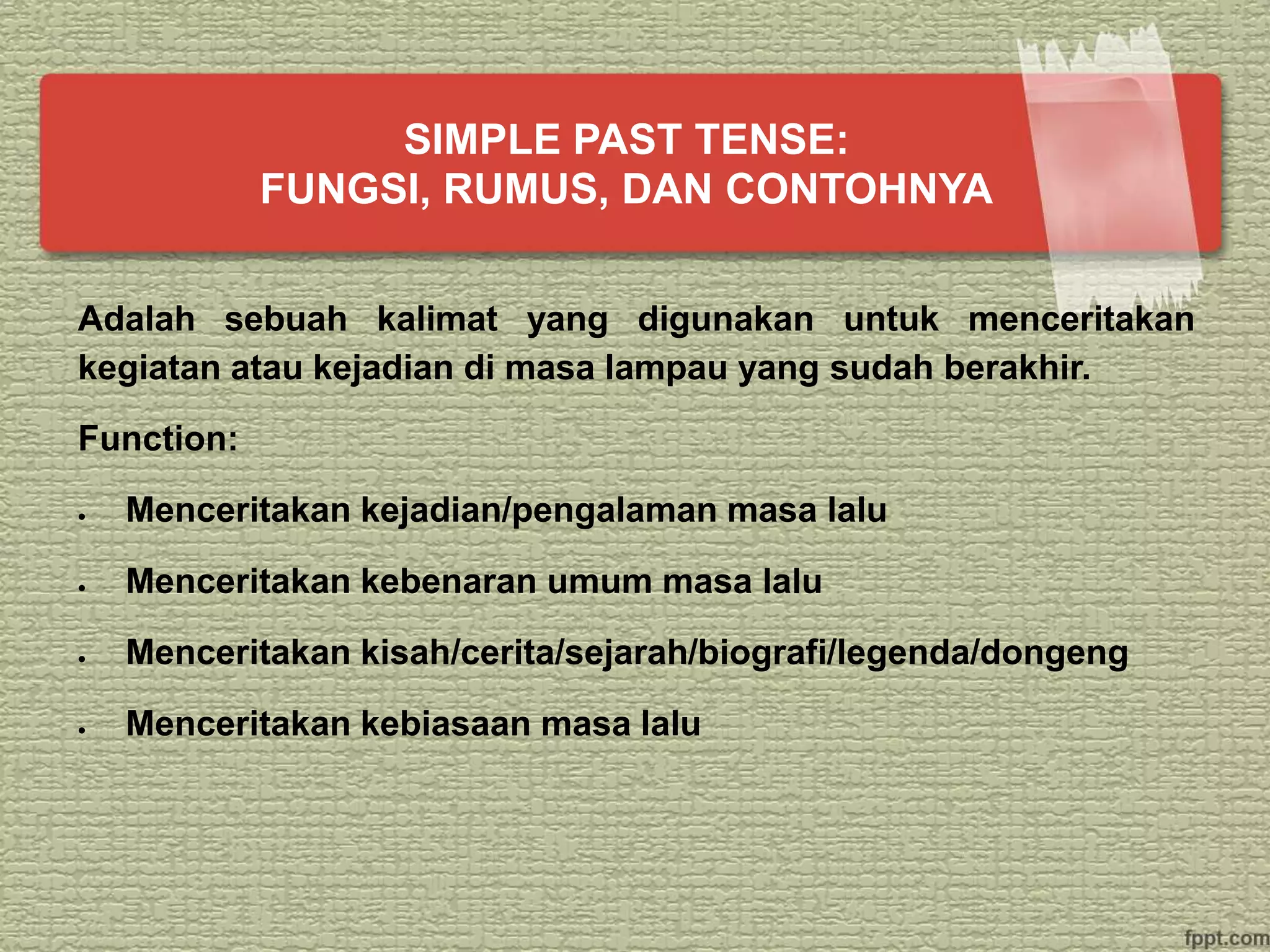 PPT SIMPLE PAST TENSES.ppt