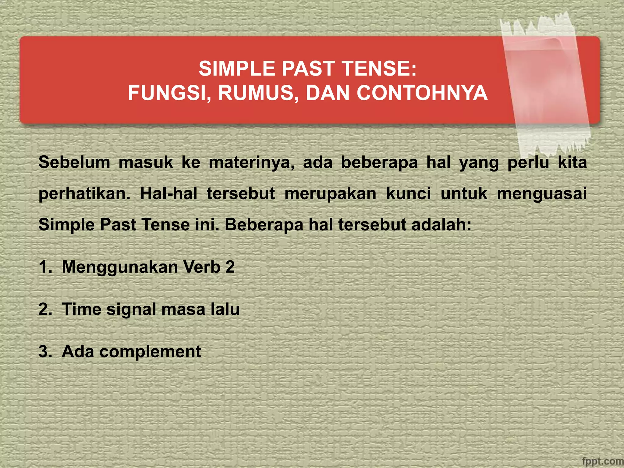 PPT SIMPLE PAST TENSES.ppt