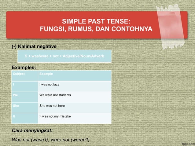 PPT SIMPLE PAST TENSES.ppt