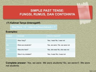PPT SIMPLE PAST TENSES.ppt