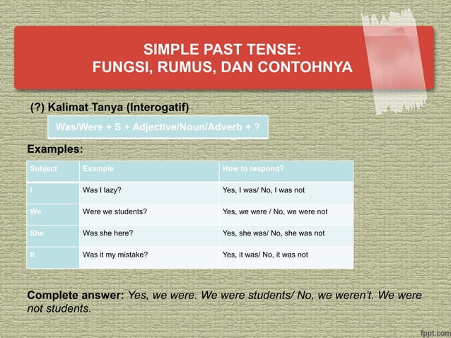 PPT SIMPLE PAST TENSES.ppt