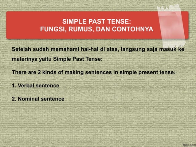 PPT SIMPLE PAST TENSES.ppt