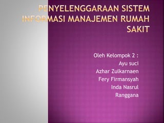 Ppt simrs kelompok 2 | PPTX