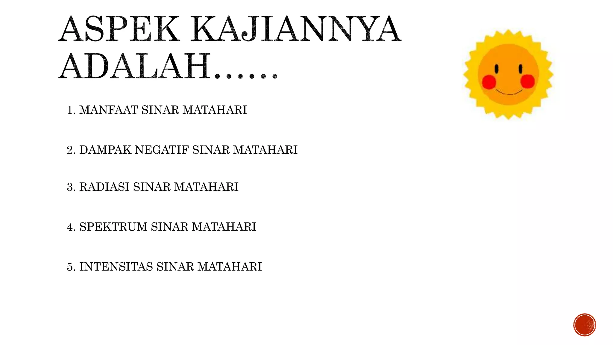 Ppt sinar matahari (klh) | PPTX