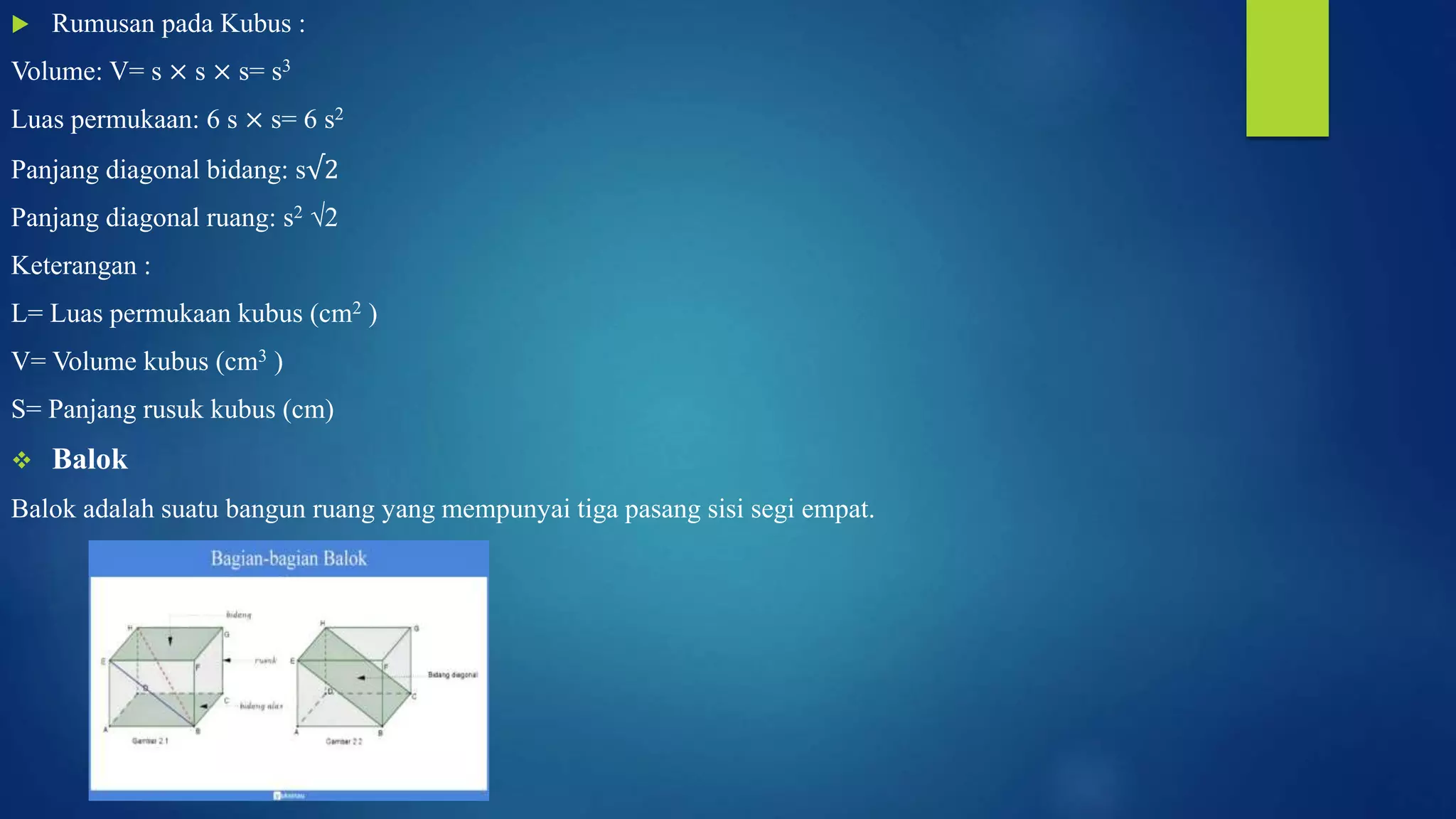 Ppt singkat geometri bangun ruang kelompok 3 | PPTX