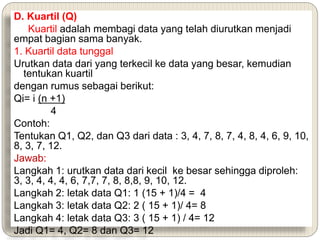 Ppt singkat kel 8 pengantar statistika | PPT
