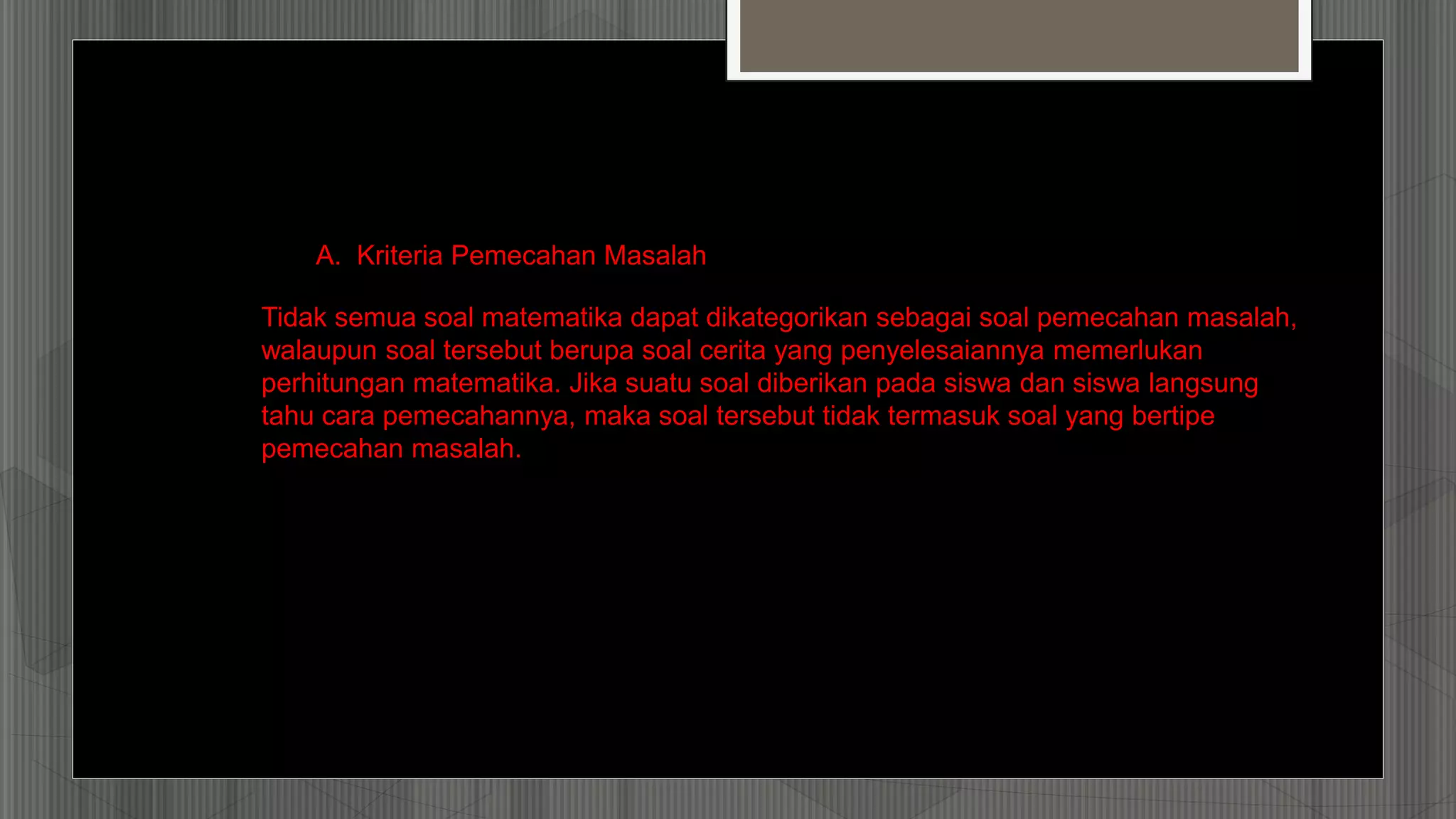 Ppt singkat pemecahan permasalahan matematika kel 10 | PPT