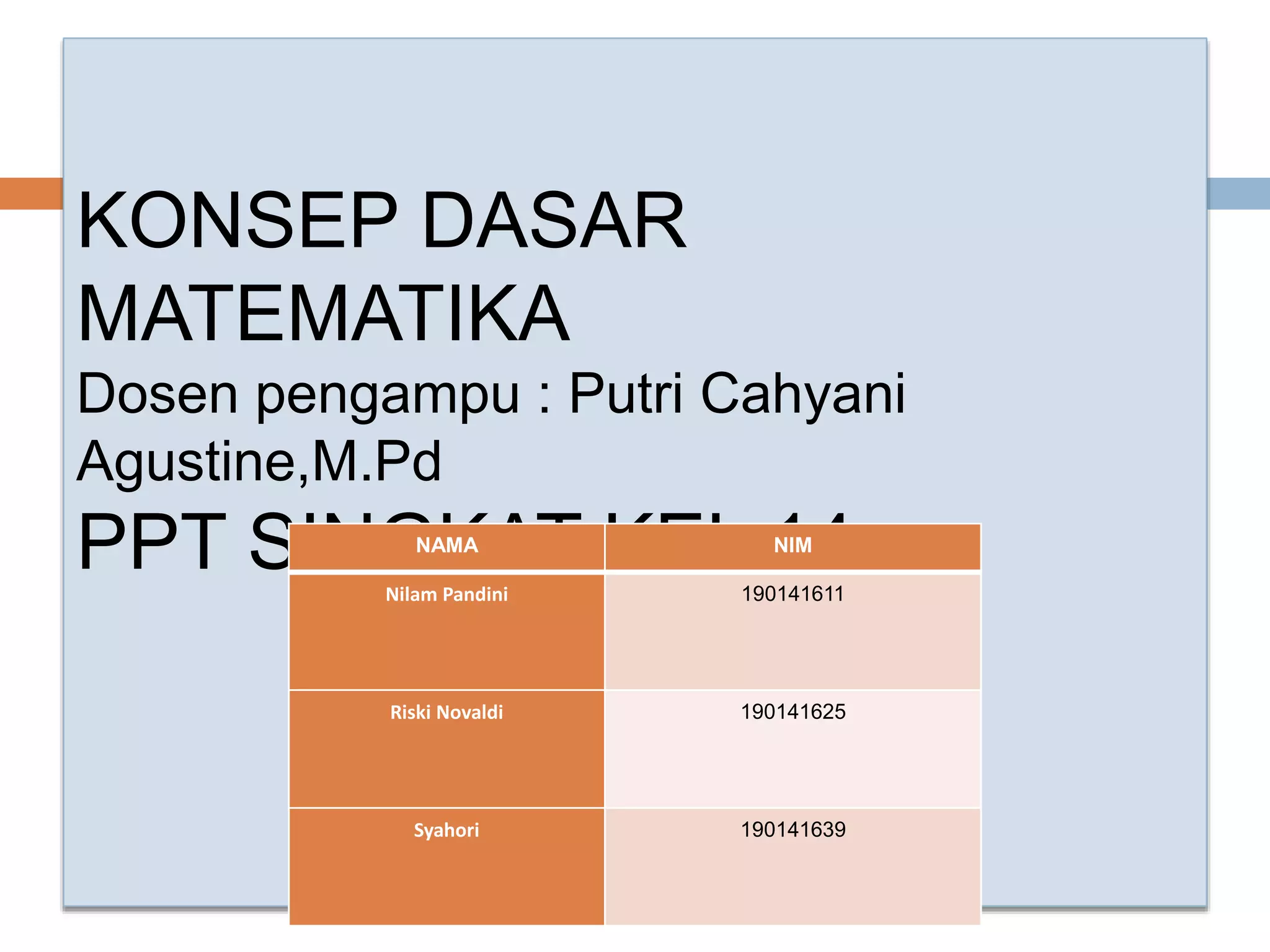 Ppt singkat pengantar statistika | PPT