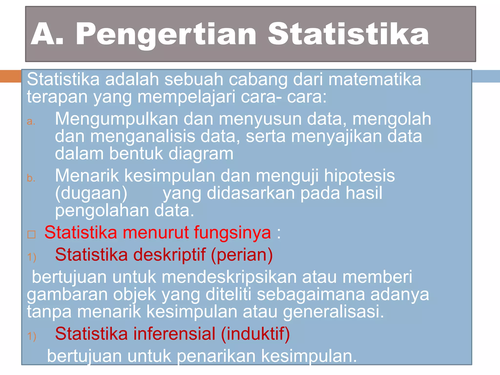 Ppt singkat pengantar statistika | PPT