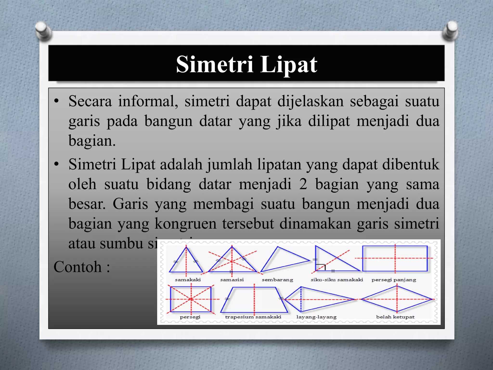 Ppt singkat simetri lipat dan simetri putar | PPTX