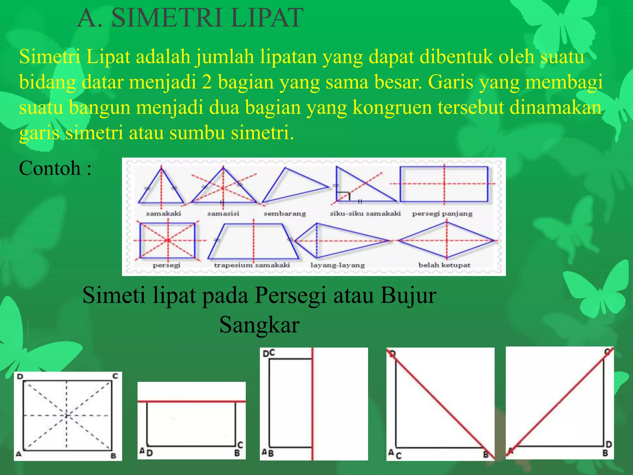 Ppt singkat simetri lipat dan simetri putar | PPTX