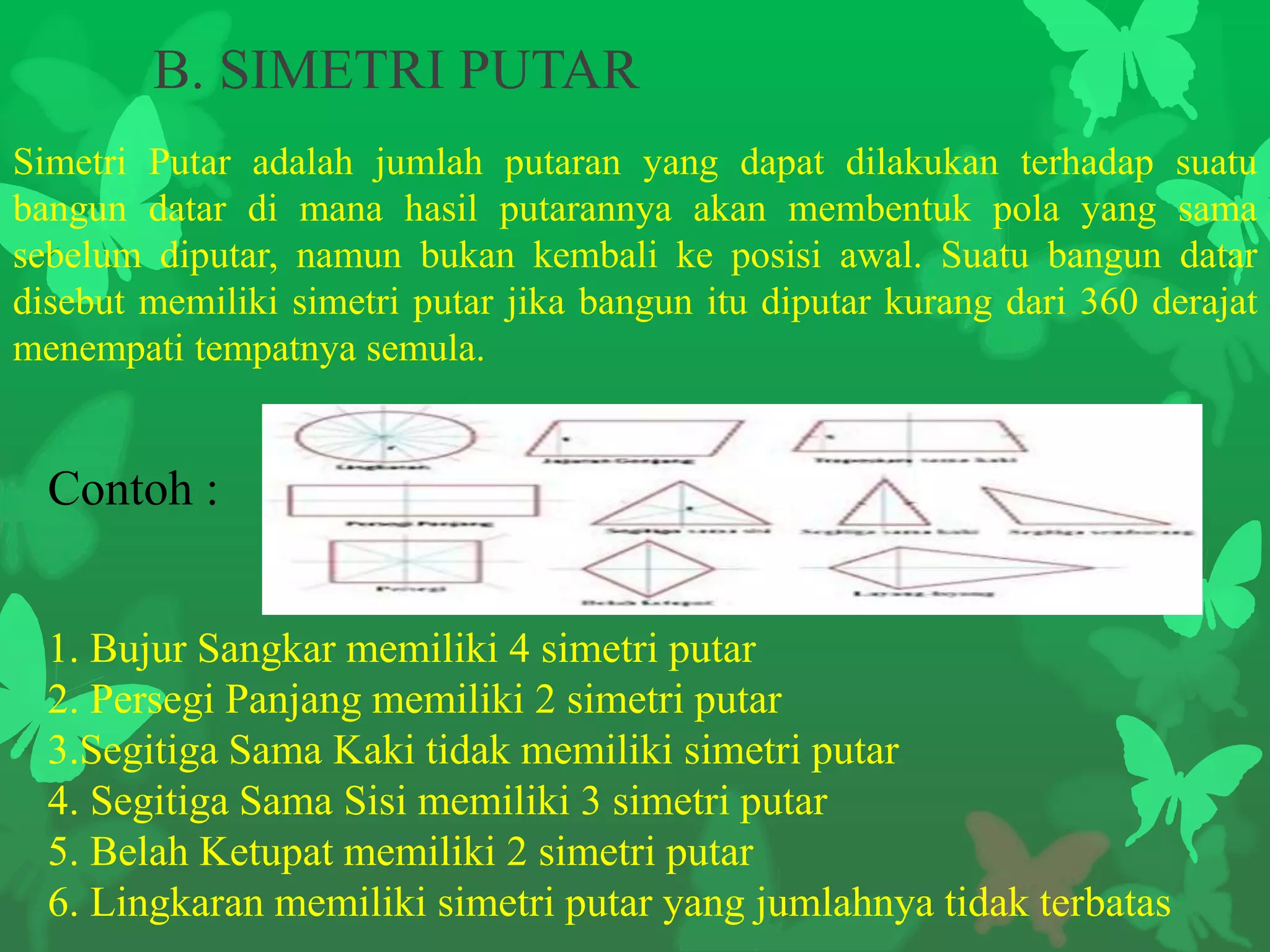 Ppt singkat simetri lipat dan simetri putar | PPTX