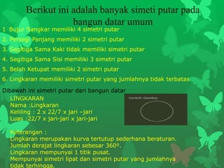 Ppt singkat simetri lipat dan simetri putar | PPTX