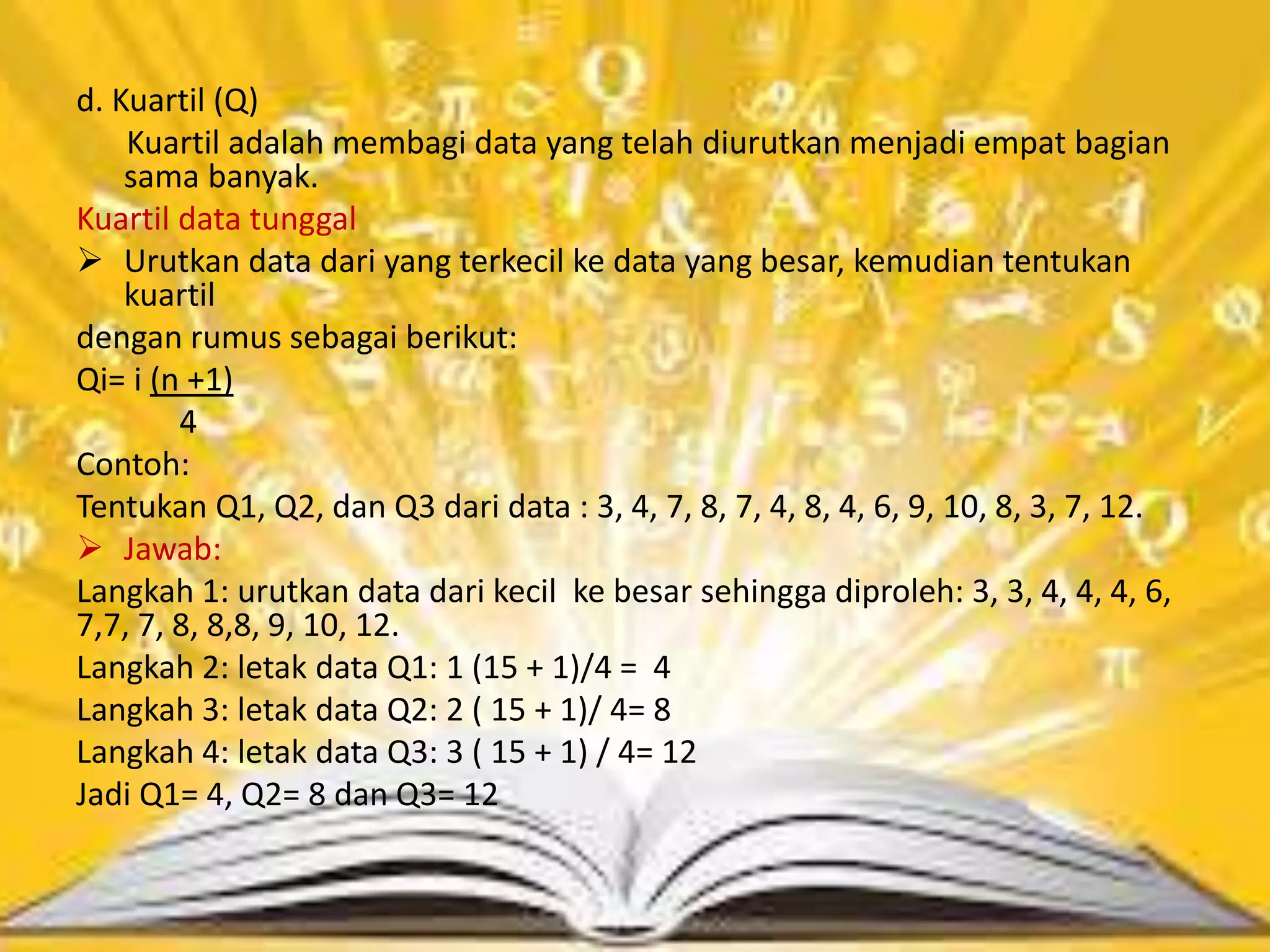 Ppt singkat statistika kelompok 10 | PPTX