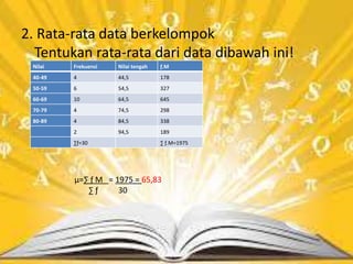 Ppt singkat statistika kelompok 10 | PPTX
