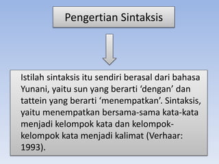 Ppt sintaksis | PPTX