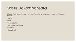 PPT SIROSIS_HEPATIS.ppt dalam kesehatan | PPT