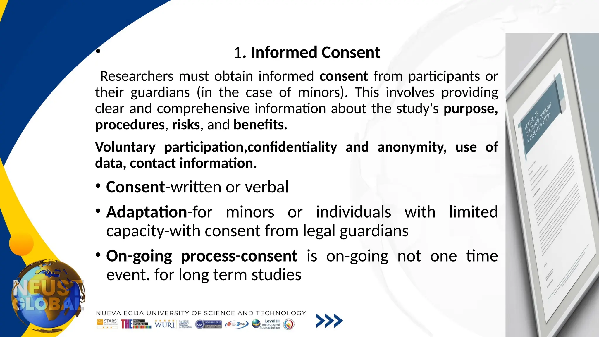 research ethics in educational research1 | PPTX