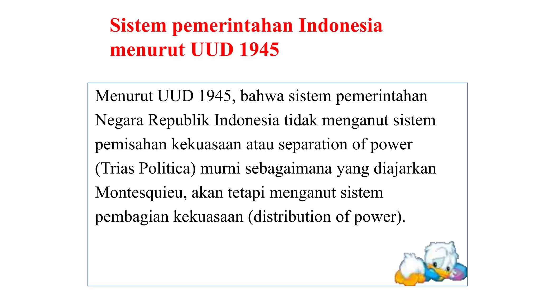Powerpoint Sistem Pemerintahan Indonesia | PPT