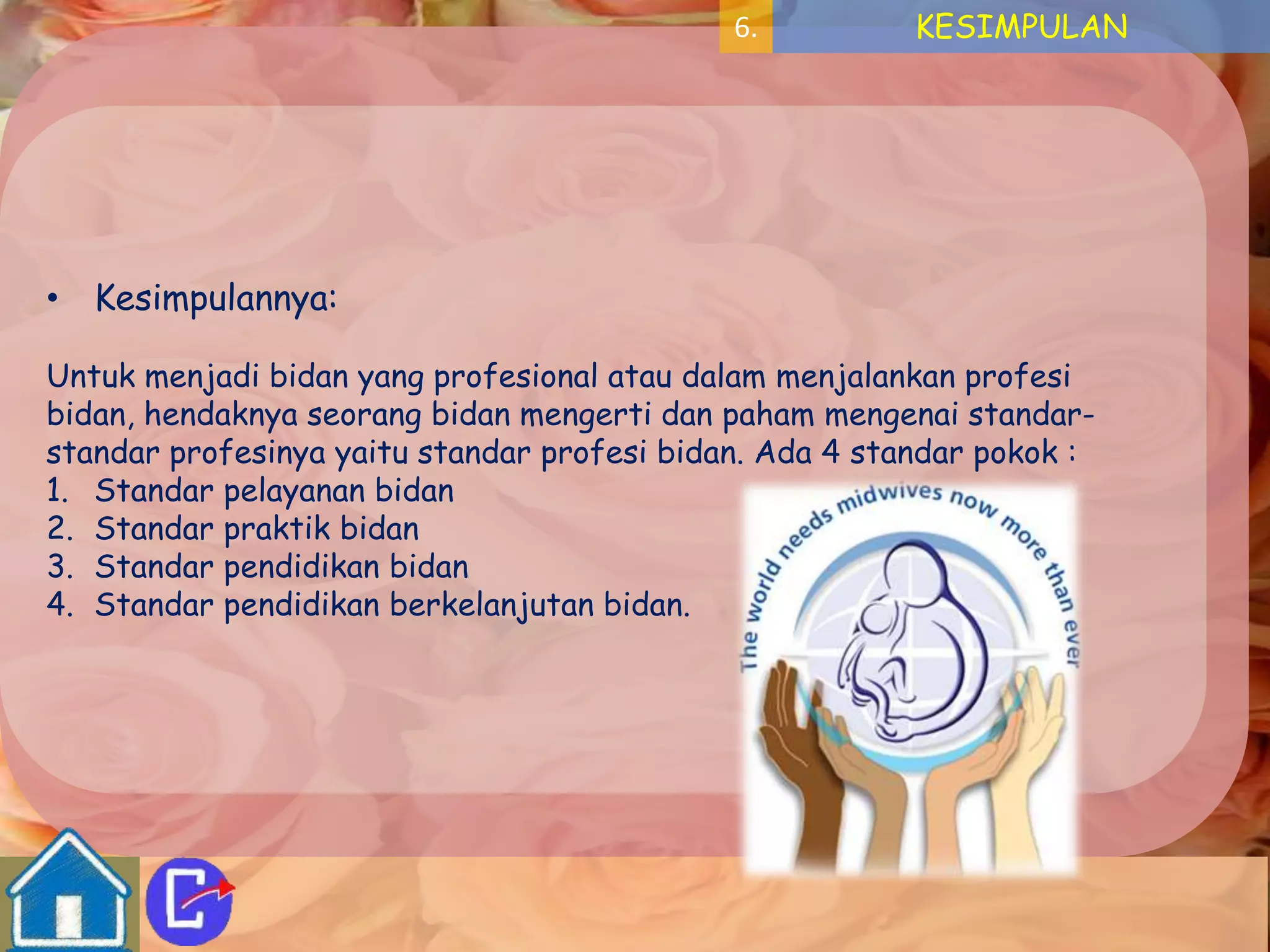 standar profesi kebidanan | PPTX