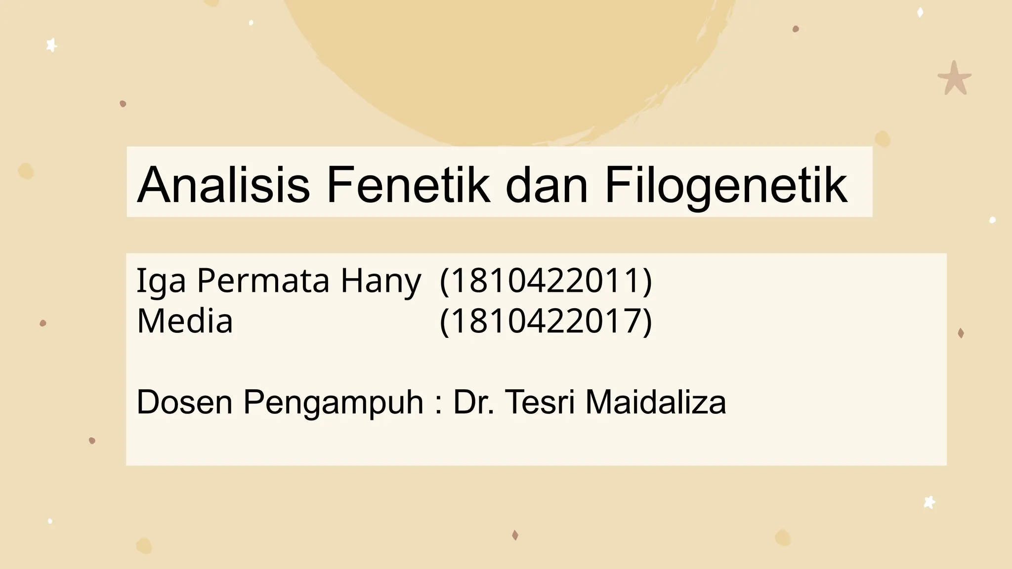 PPT SISTEMATIKA Analisis Fenetik dan Filogenetik.pptx
