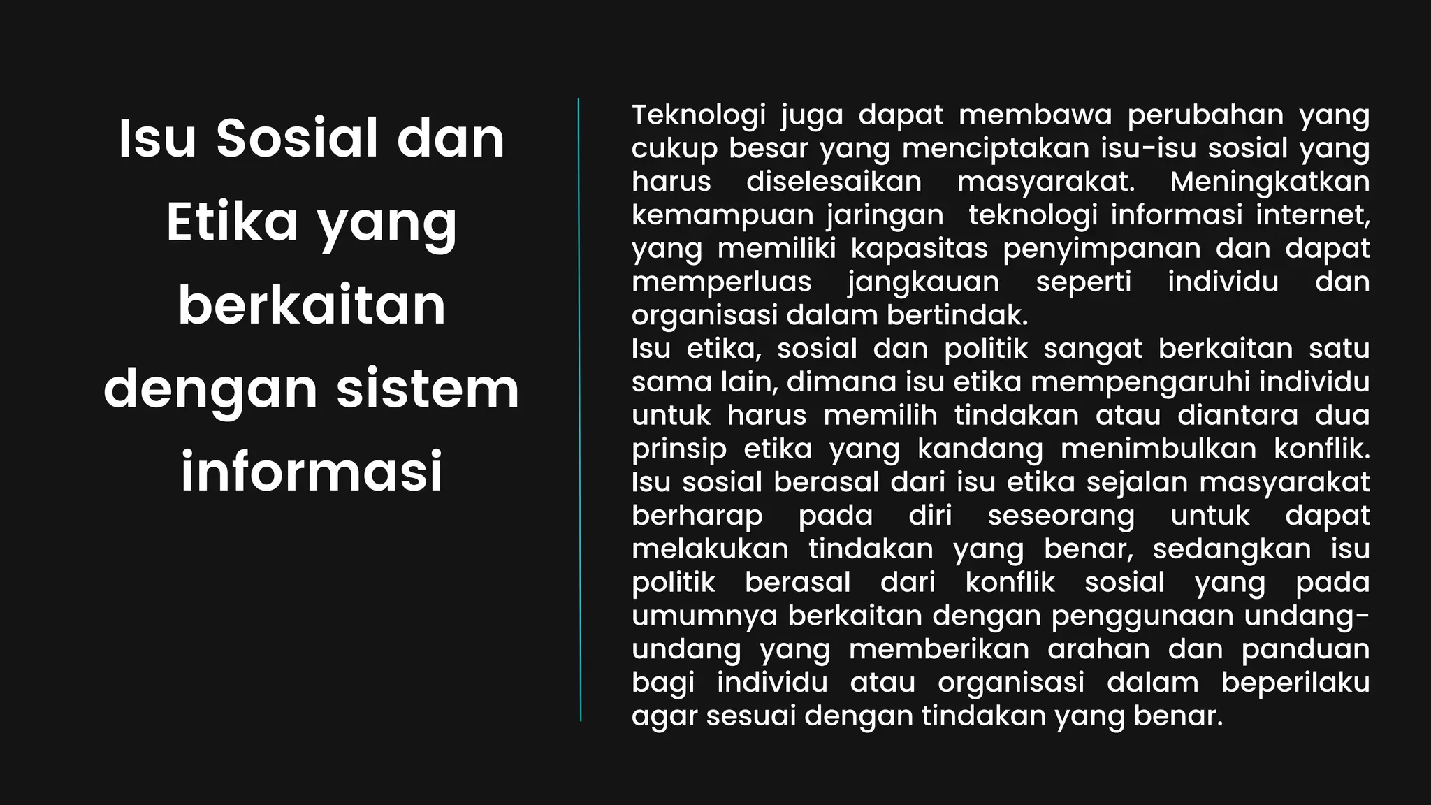 Etika dalam sistem informasi Manajemen (SIM) | PPTX