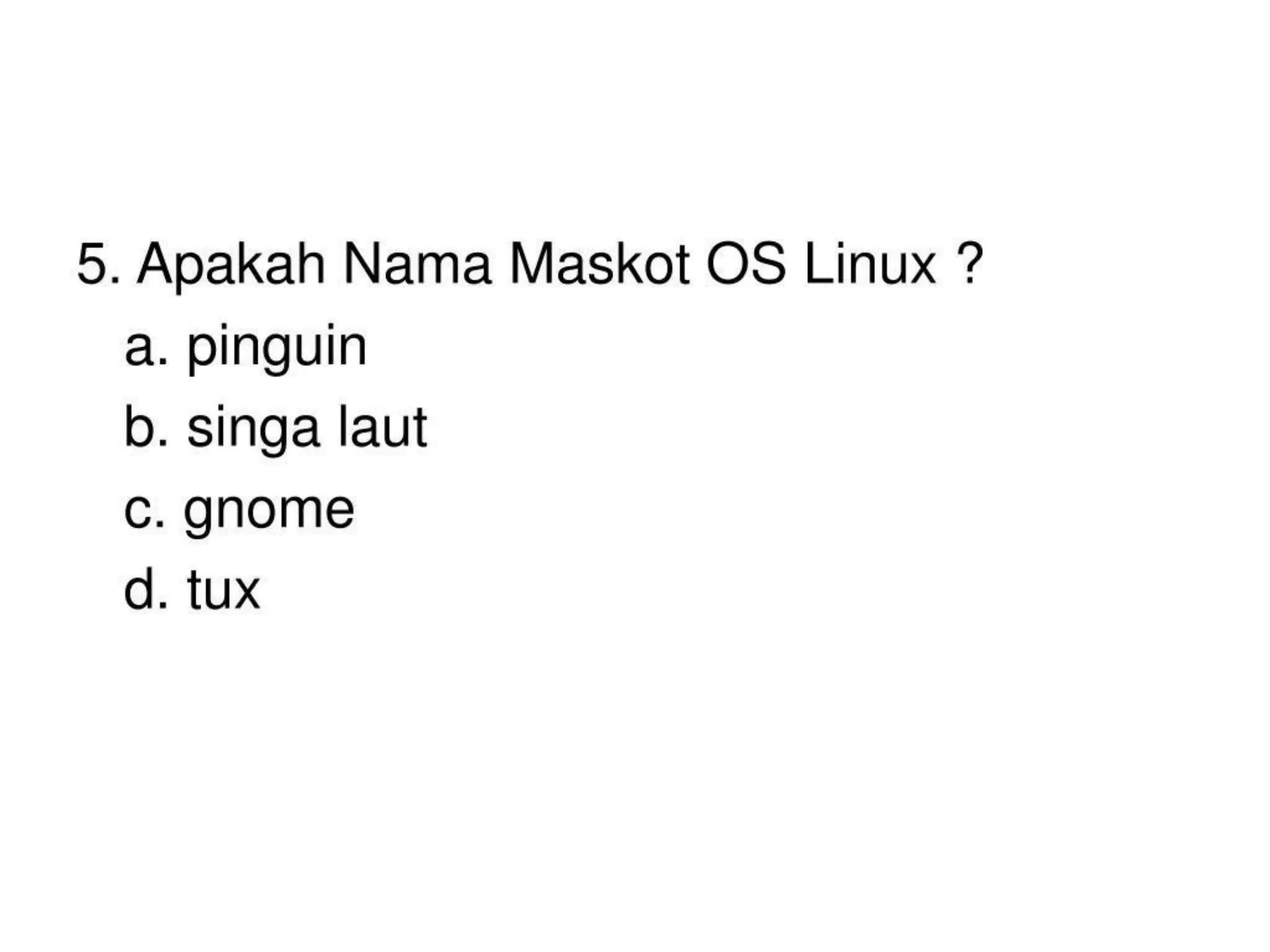 PPT SISTEM OPERASI mengenai sebuah linux distro | PPT