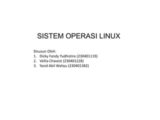 PPT SISTEM OPERASI mengenai sebuah linux distro | PDF