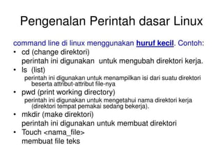 PPT SISTEM OPERASI mengenai sebuah linux distro | PPT