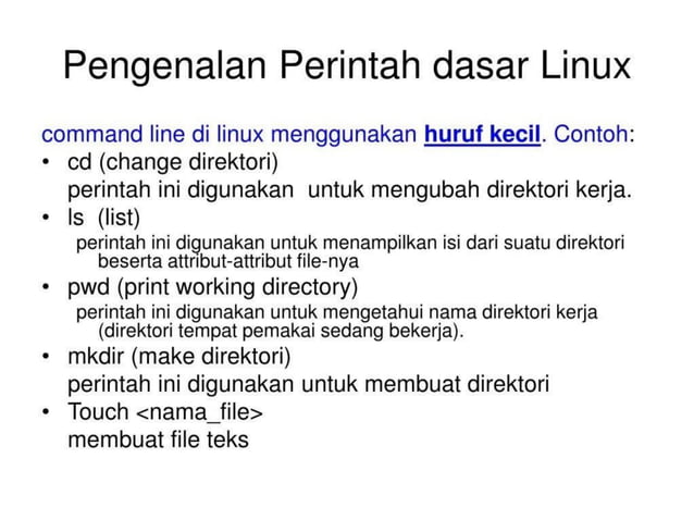 PPT SISTEM OPERASI mengenai sebuah linux distro | PPT