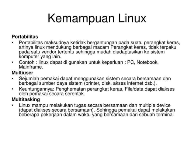 PPT SISTEM OPERASI mengenai sebuah linux distro | PPT