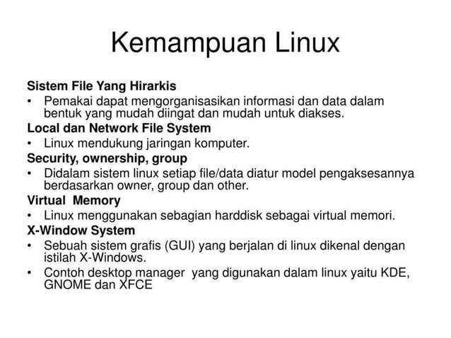 PPT SISTEM OPERASI mengenai sebuah linux distro | PPT